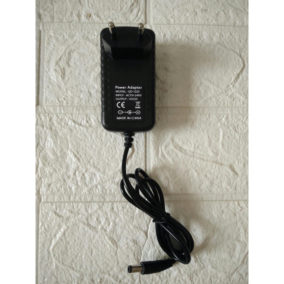 Jual ADAPTOR 12V 2A model : QD-1220 Jek DC 5.5mm X 2.1mm - 2.5mm | Shopee Indonesia