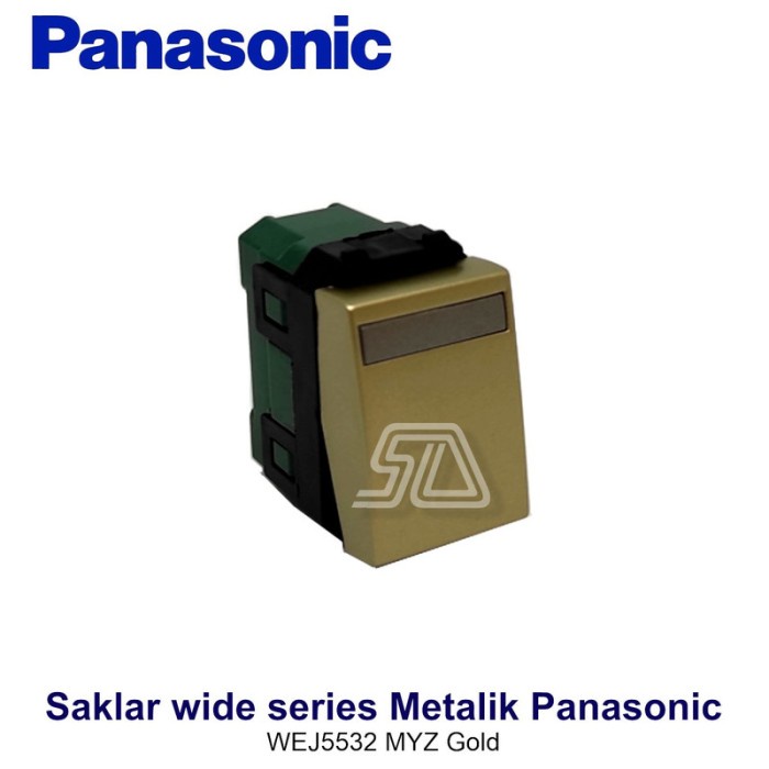 Jual Panasonic WS Mata Saklar 1G 2W Size 1M Gold WEJ5532 MYZ | Shopee Indonesia