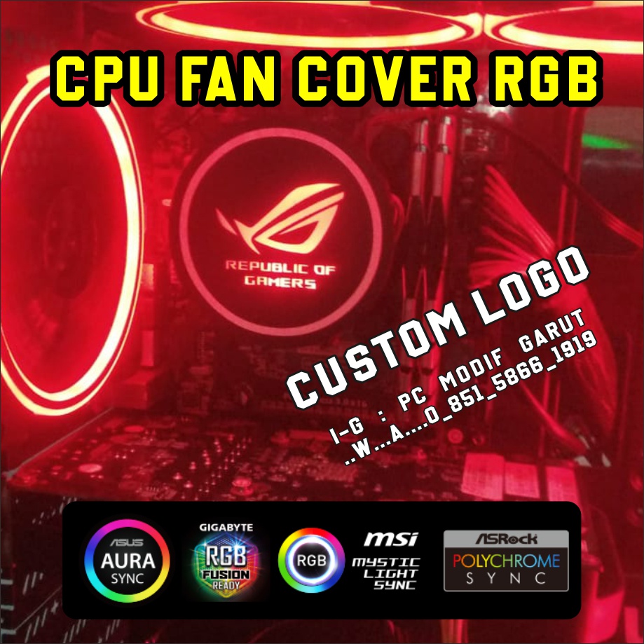 Jual AKSESORIES PC GAMING FAN CPU COVER RGB | Shopee Indonesia