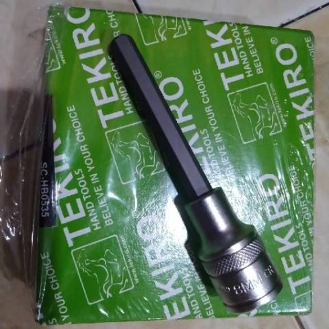 Jual TEKIRO HEX BIT socket 4MM/5MM/6MM/8MM/10MM/12MM 1/2inch mata sock L hexbit ORIGNAL | Shopee ...