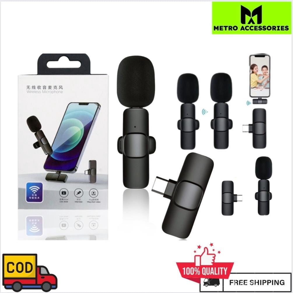 Jual Microphone wireless mic wireless HP | Shopee Indonesia