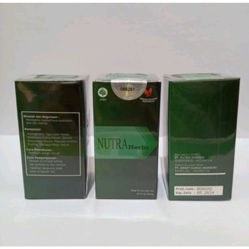 Jual NUTRA HERBS 1BOX (30 PIL) ORIGINAL | Shopee Indonesia