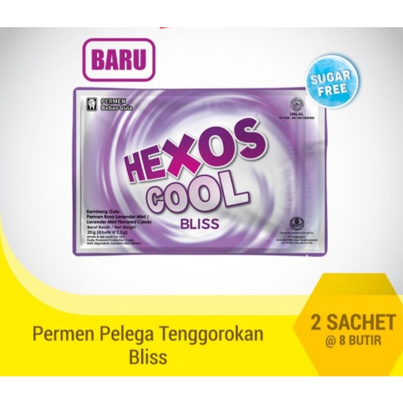 Jual HEXOS COOL BLISS - 2 SACHET ISI @8 BUTIR | Shopee Indonesia