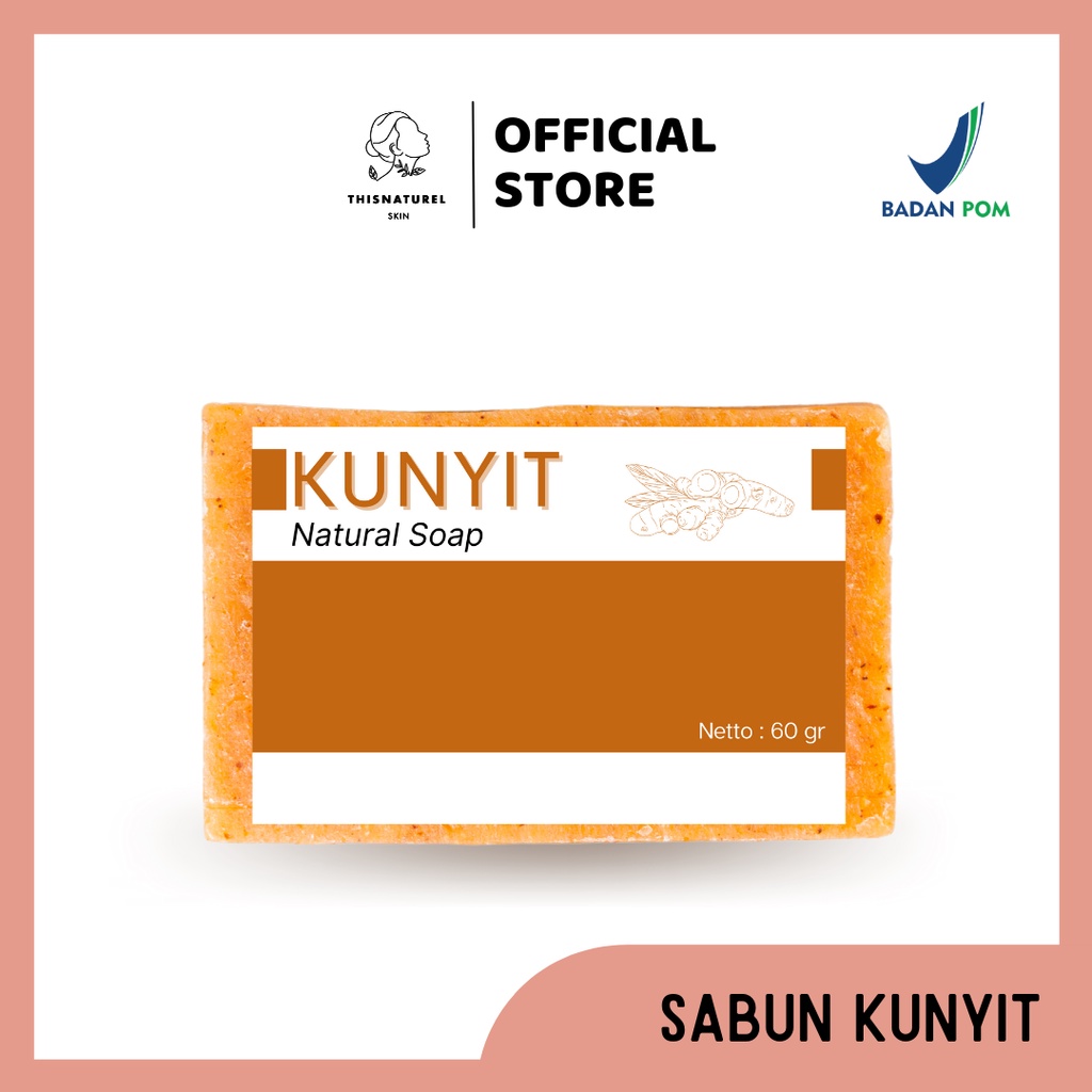 Jual Sabun Kunyit - Natural Turmeric Soap BPOM - Sabun Natural Herbal ...