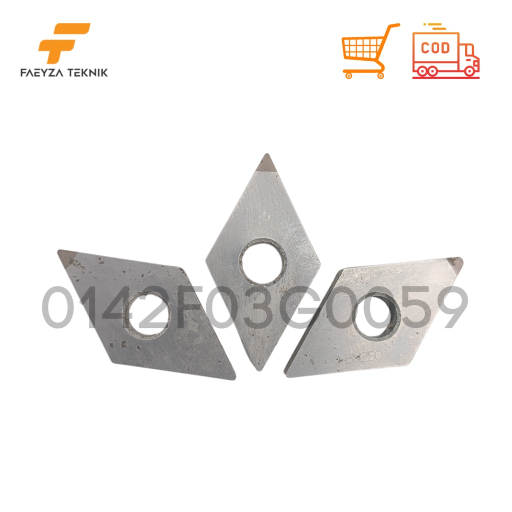 Jual insert bubut DNMG 1504 diamond CBN cocok untuk baja keras harden ...