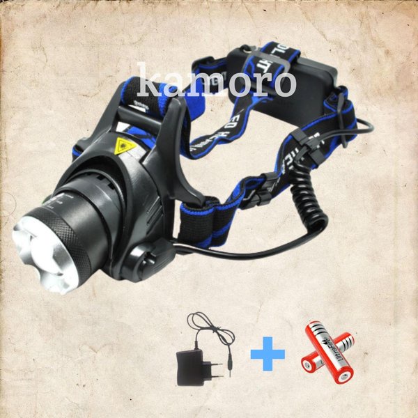 Jual paket headlamp senter kepala high power LED cree xml-t6 charge batre | Shopee Indonesia