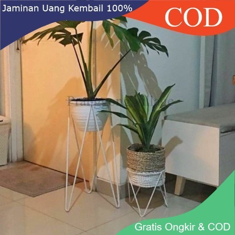 Jual Rak bunga Minimalis / Pot Standing Minimalis / Pot Bunga Elegant ...