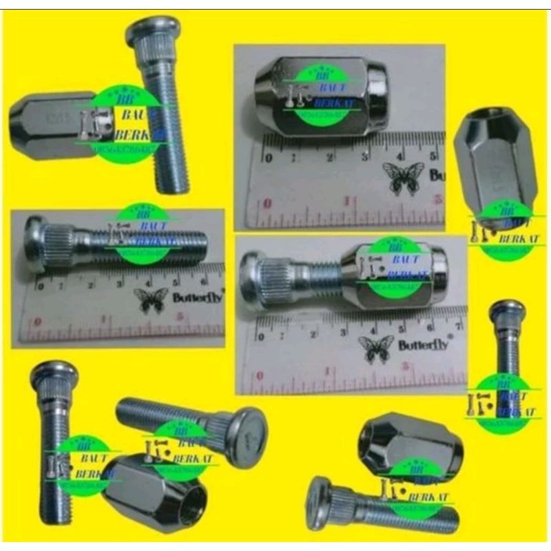 Jual ECER baut roda panjang mur racing mobil toyota daihatsu mitsubishi ...
