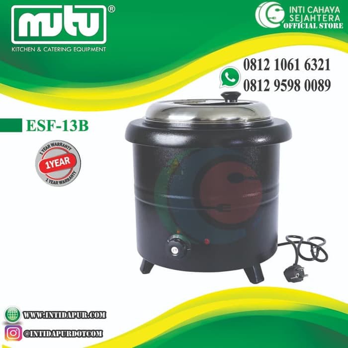 Jual Panci Pemanas Soup Kettle 13 Liter Bulat Mutu ESF-13B | Shopee ...