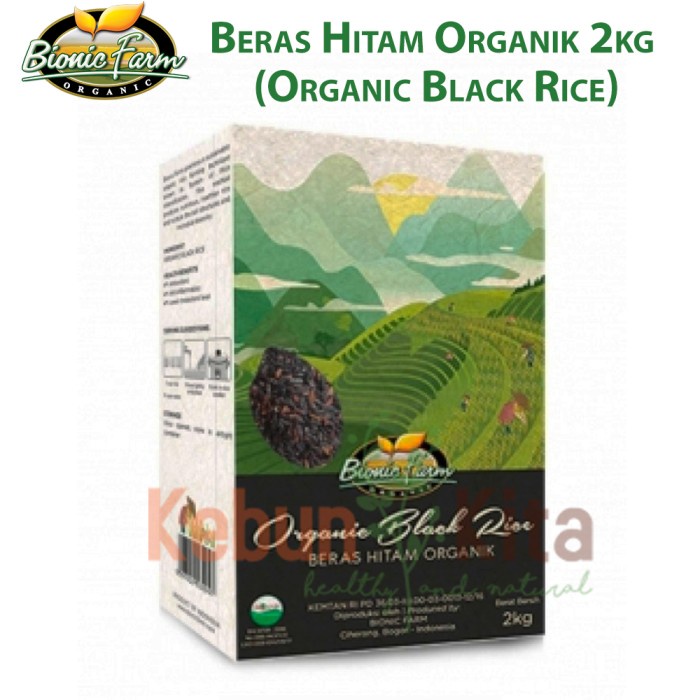 Jual bg20t01r Bionic Farm Beras Hitam Organik 2 Kg Sv012Ss | Shopee Indonesia