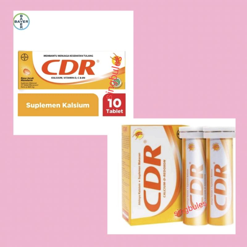 Jual cdr vitamin redoxon c,d,B6 1box/twin promo | Shopee Indonesia