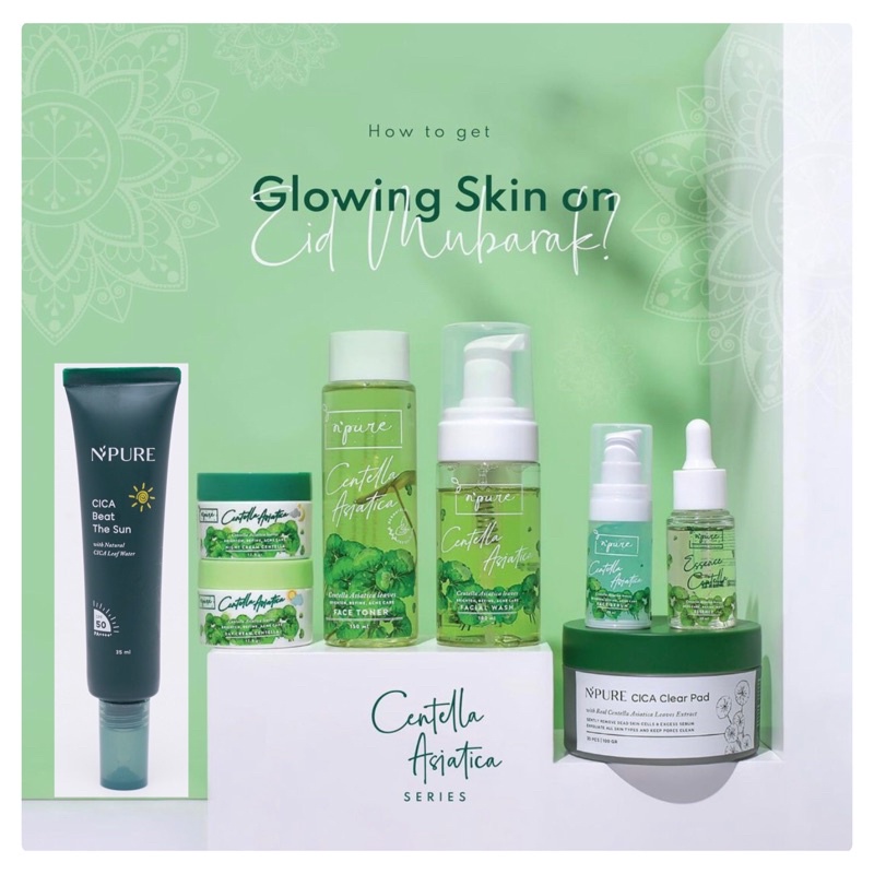 Jual N’pure Toner Centella Cica Clear Pad / Cica Beat The Suns Clay ...