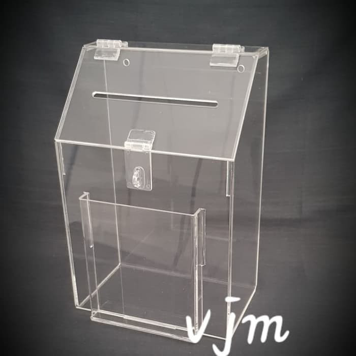 Jual AKrilik Kotak Saran 017 / Kotak amal acrylic box acrylic Elegan ...