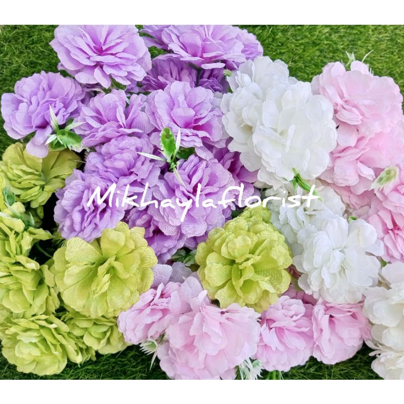 Jual Bunga carnation artificial x5 // bunga artificial | Shopee Indonesia