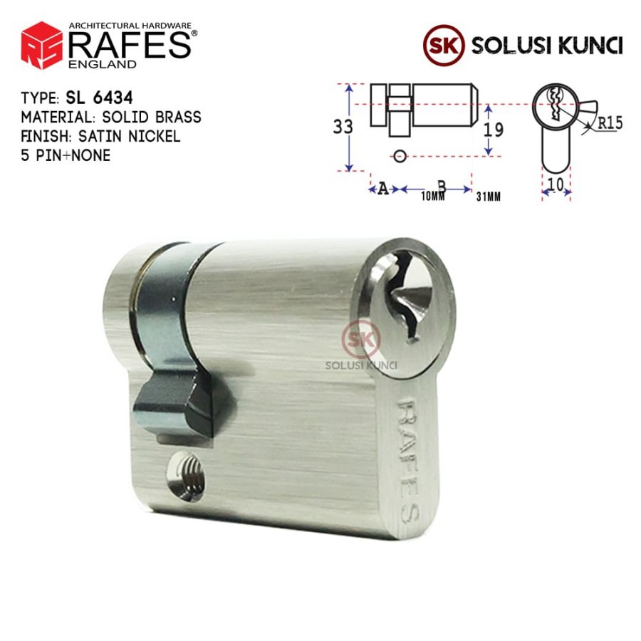 Jual Silinder RAFES ENGLAND Solid Brass (SL 6434) | Shopee Indonesia