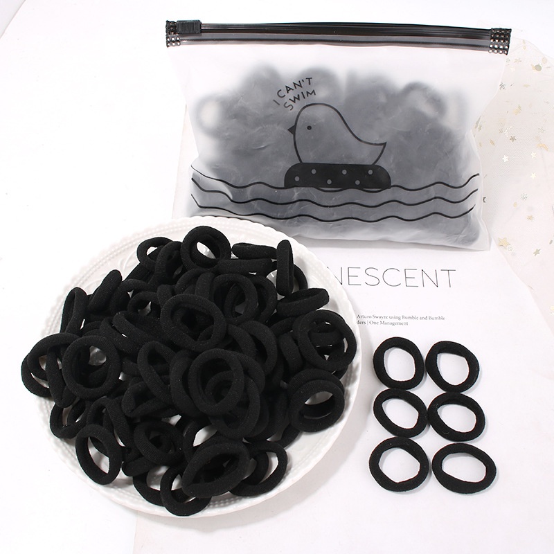 Jual [100pc] Ikat Rambut Donut Karet Rainbow Korea Polos Elastis Gaya ...