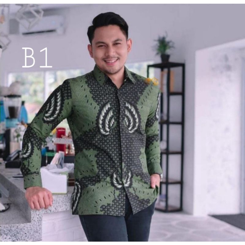 Jual BATIK pria modern lengan panjang full furing 2022 | Shopee Indonesia