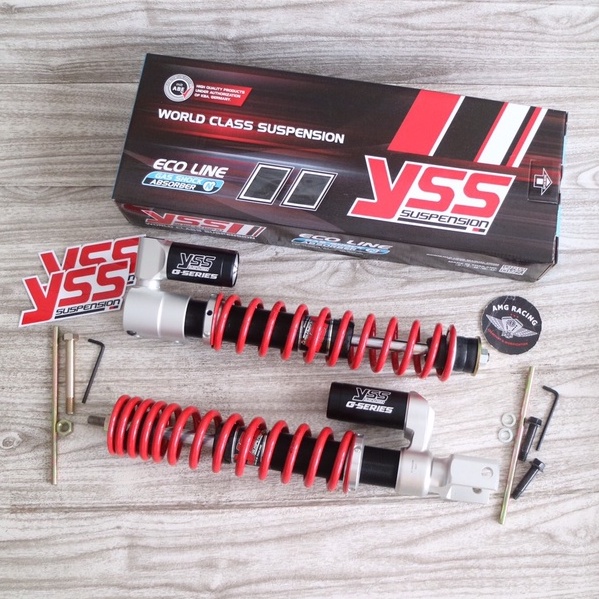 Jual Shock Tabung YSS Front & Rear Vespa PX 125 - PX 150 - PX 200 Black ...