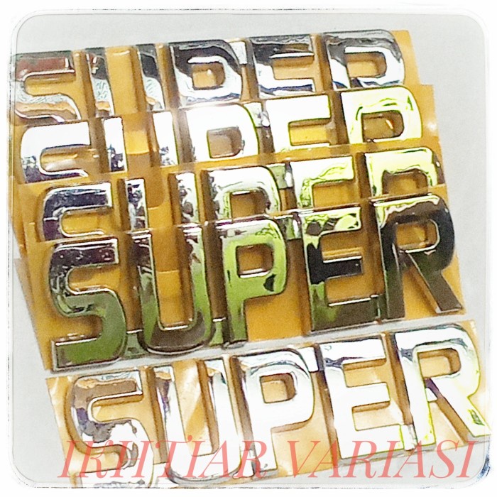 Jual Emblem Tulisan Super untuk Mitsubishi Kuda | Shopee Indonesia