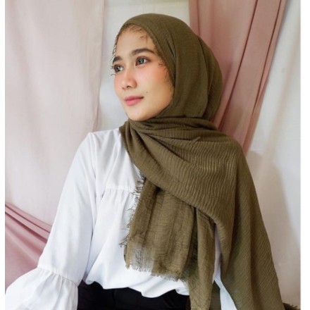 Jual JENIS WARNA 2 Pashmina Crinkle Shawl Negro Shawl Premium | Shopee ...