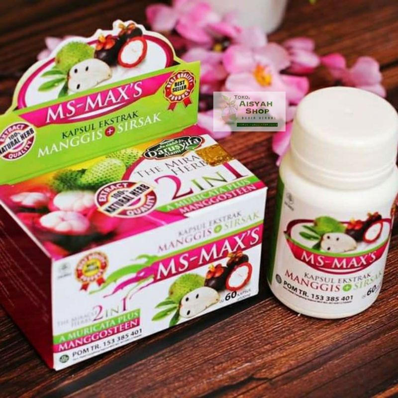 Jual MS MAX EKSTRAK MANGGIS DAN SIRSAK 60 KAPSUL By DARUSYIFA ORIGINAL ...