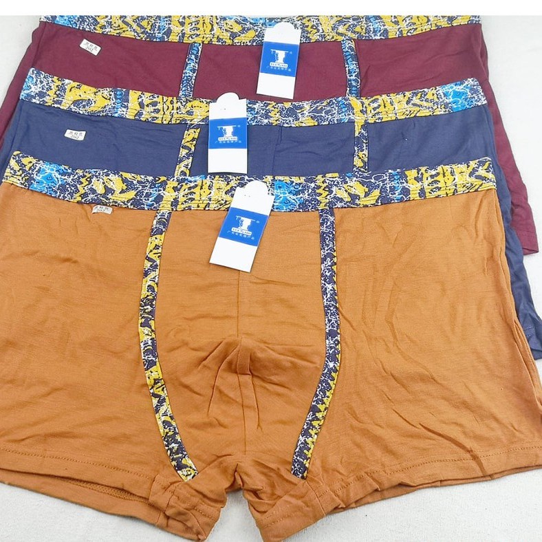 Jual BOXER COWOK DEWASA 6205 RANDOM BAHAN SUPER SOFT | Shopee Indonesia
