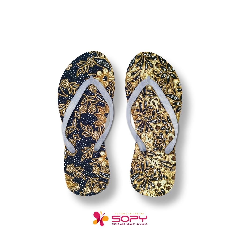 Jual Sendal Jepit Dewasa Perempuan Batik Titik | Shopee Indonesia