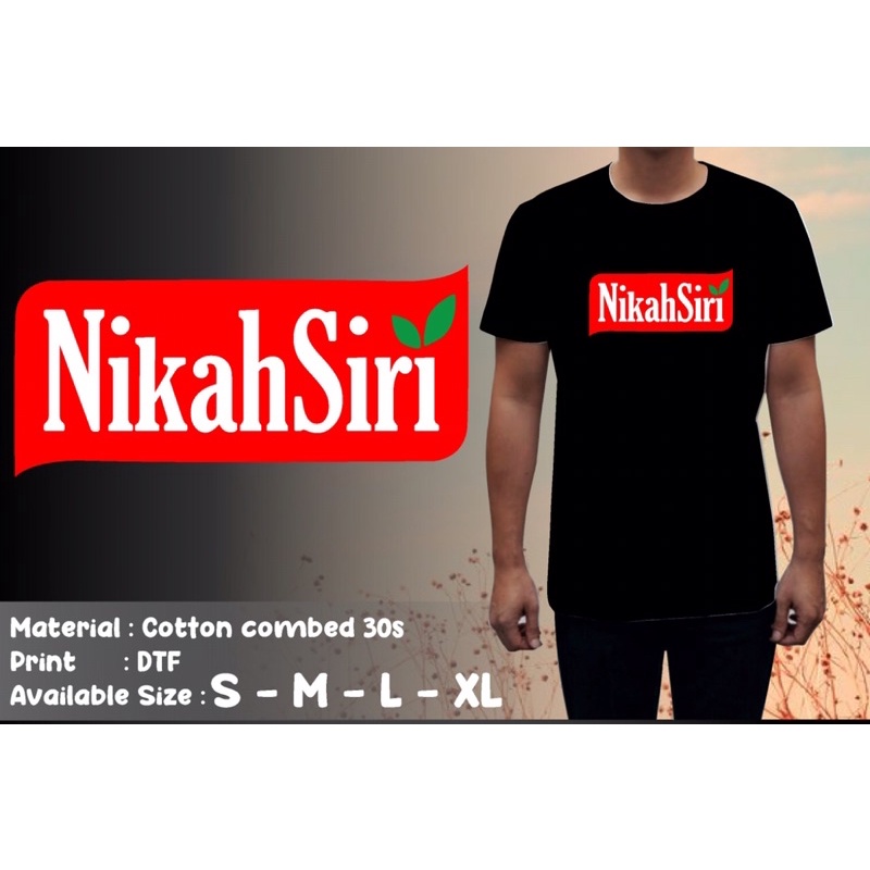 Jual Kaos Plesetan Lucu NikahSiri | Shopee Indonesia Jual Kaos Plesetan Lucu NikahSiri | Shopee Indonesia