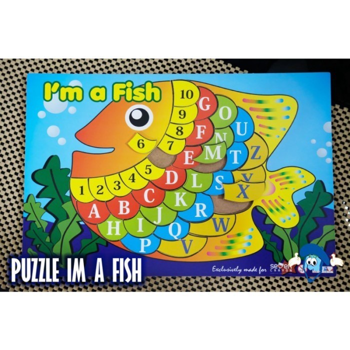 Jual Mainan Anak Edukatif Puzzle Abjad Ikan | Shopee Indonesia