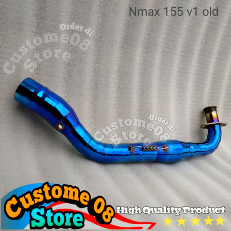 Jual Big Elbow Nmax 155 v1 old full blue nmax 125 pipe all new nmax v2 ...
