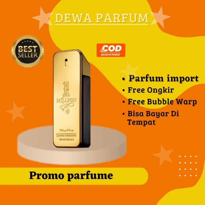 Jual PARFUME PRIA ONE MILLION 100ml WANGI TAHAN LAMA | Shopee Indonesia