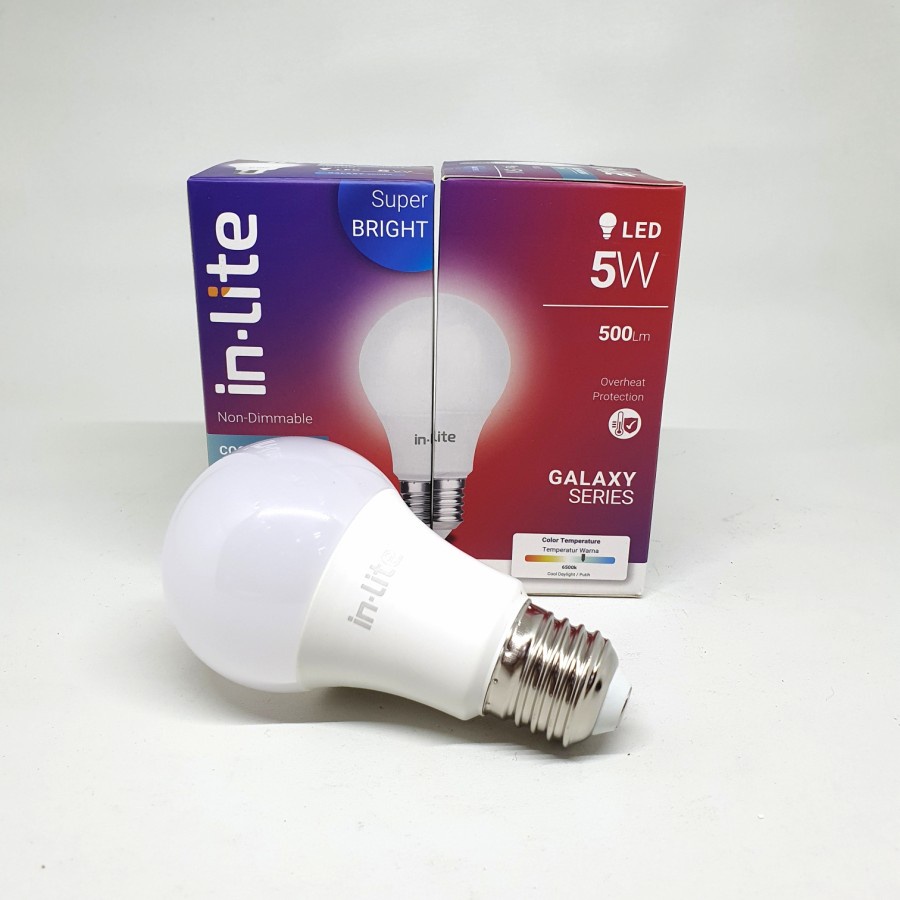 Jual Bohlam LED IN LITE Lampu Led Bulb INLITE LED Bulb Lampu Murah Bergaransi 5W 5 W 5Watt 5 ...