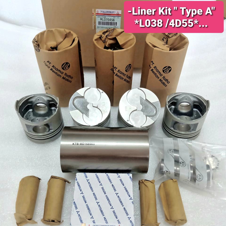 Jual Liner Kit Liner Boring Set Komplit Mitsubishi L038 L300 Diesel ...