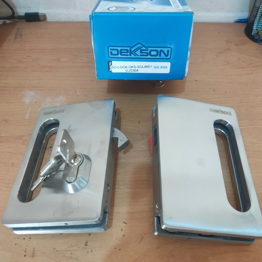 Jual Glass door lock Dekkson SD-Lock-DKS-SGL 8601 GG, kunci pintu kaca ...