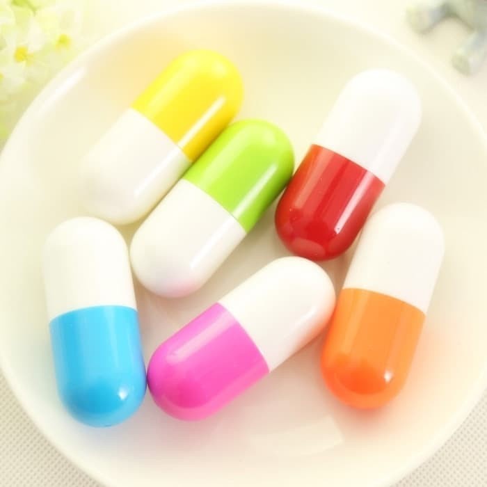 Jual Pulpen Capsul Mini Pen Colorful Pena Bolpoin Kapsul Bolpen Capsule ...