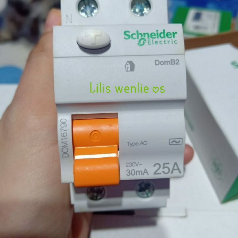 Jual ELCB 2pole 25a 30ma domae Schneider | Shopee Indonesia