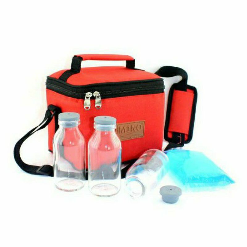 Jual Tas Cooler Bag Asi Free 3 Botol Asi + Blue Ice gel Pack / Cooler ...