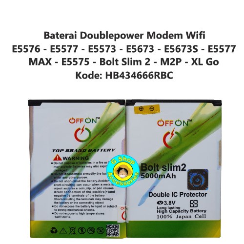 Jual Baterai Batre Double Power Modem Wifi E5577 E5673 E5573 M2P Bolt Slim 2 XL Go Battery ...
