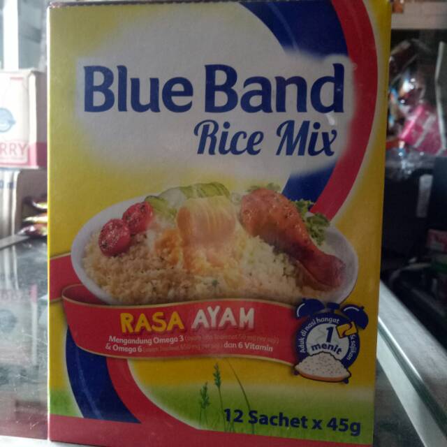 Jual Blue Band Rice Mix Rasa Ayam isi 12 sachet x 45 gram | Shopee ...