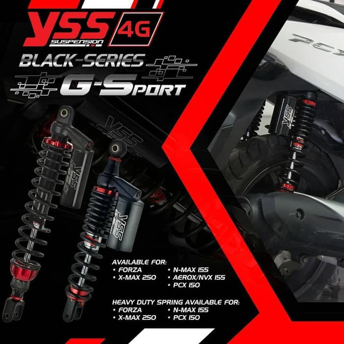 Jual Yamaha Xmax 250 - Shockbreaker Yss Black Series G-Sport Original Shock | Shopee Indonesia