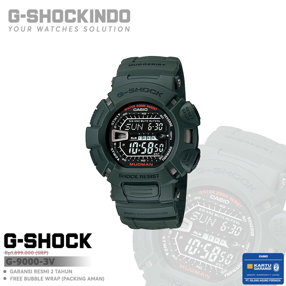 Jual Casio G-Shock G-9000-3V / G-9000-3VDR Original | Shopee Indonesia