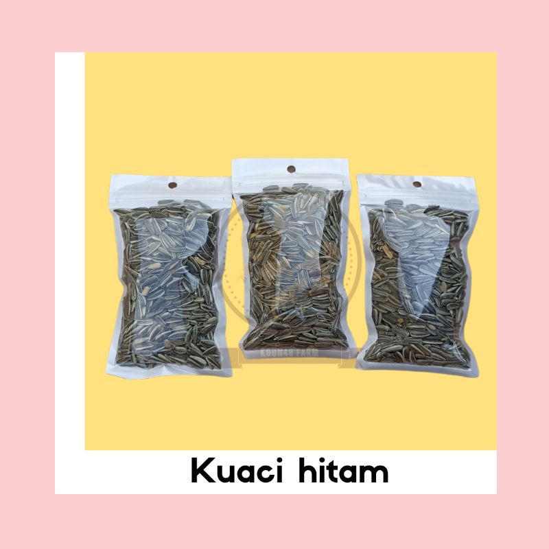 Jual kuaci hitam makanan hamster dan makanan burung lovebird | Shopee ...