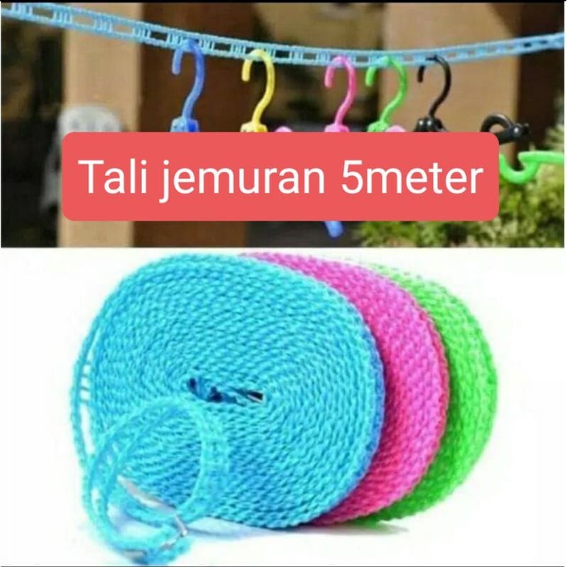 Jual tali jemuran lubang panjang tali jemuran 5M tali multifungsi 5 ...