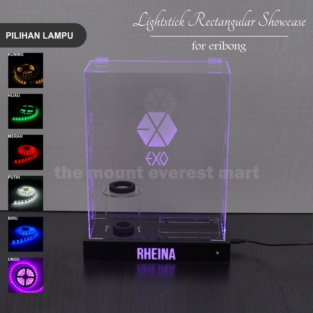 Jual Acrylic Showcase - Box Display Lightstick Exo dan Kardus dengan ...