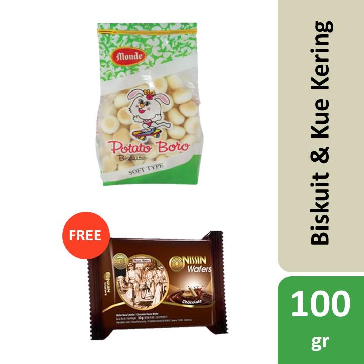 Jual Monde Potato Boro 100 gr - Free Nissin Wafer 1pcs | Shopee Indonesia