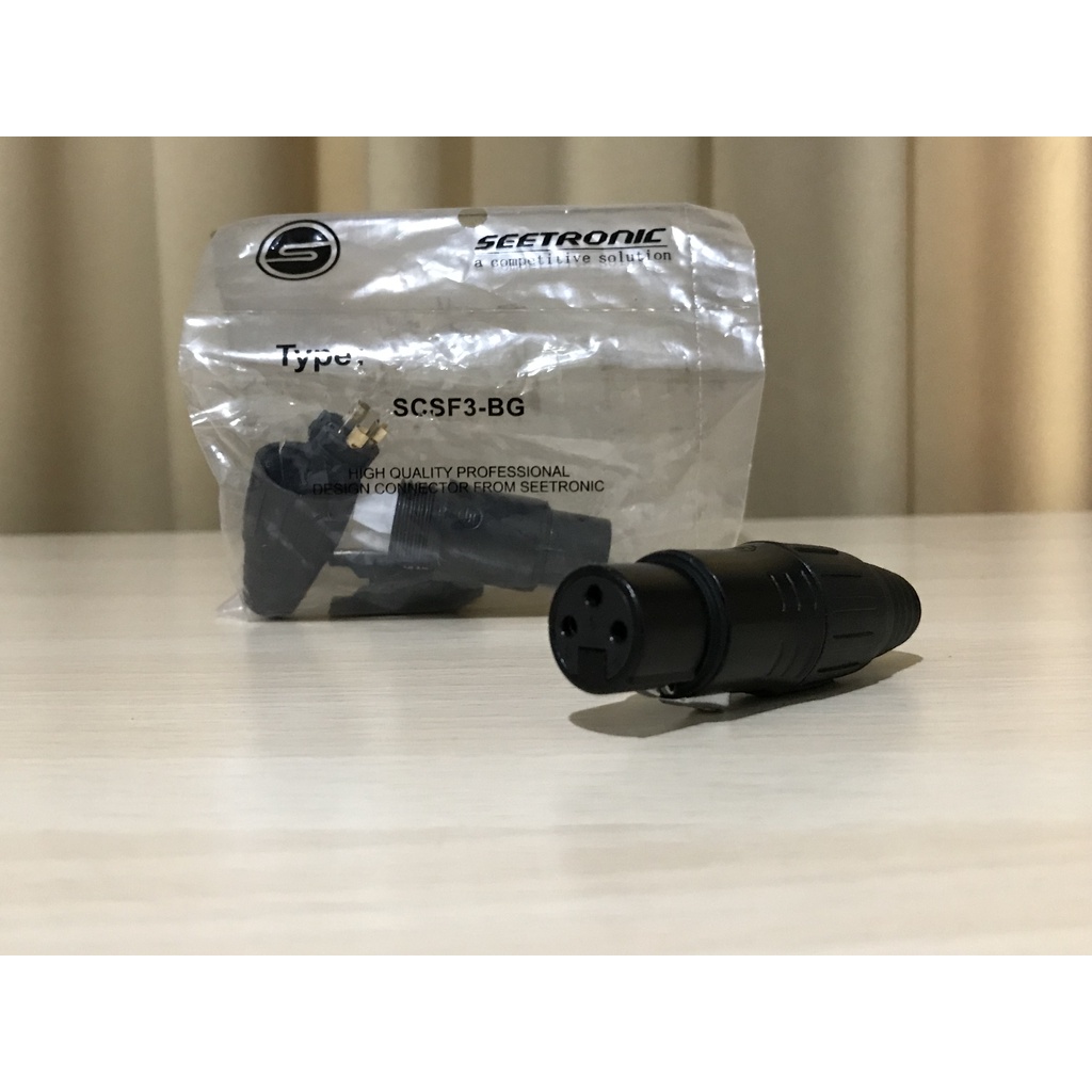 Jual SOCKET SOKET CANON XLR FEMALE GOLD PLATE LAPIS EMAS SEETRONIC SCSF3-BG | Shopee Indonesia