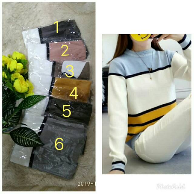 Jual Sweater rajut motif | Shopee Indonesia