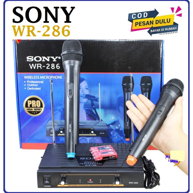 Jual Microphone SONY WR 286 Mic Double Wireless-Microphone-Microphone ...