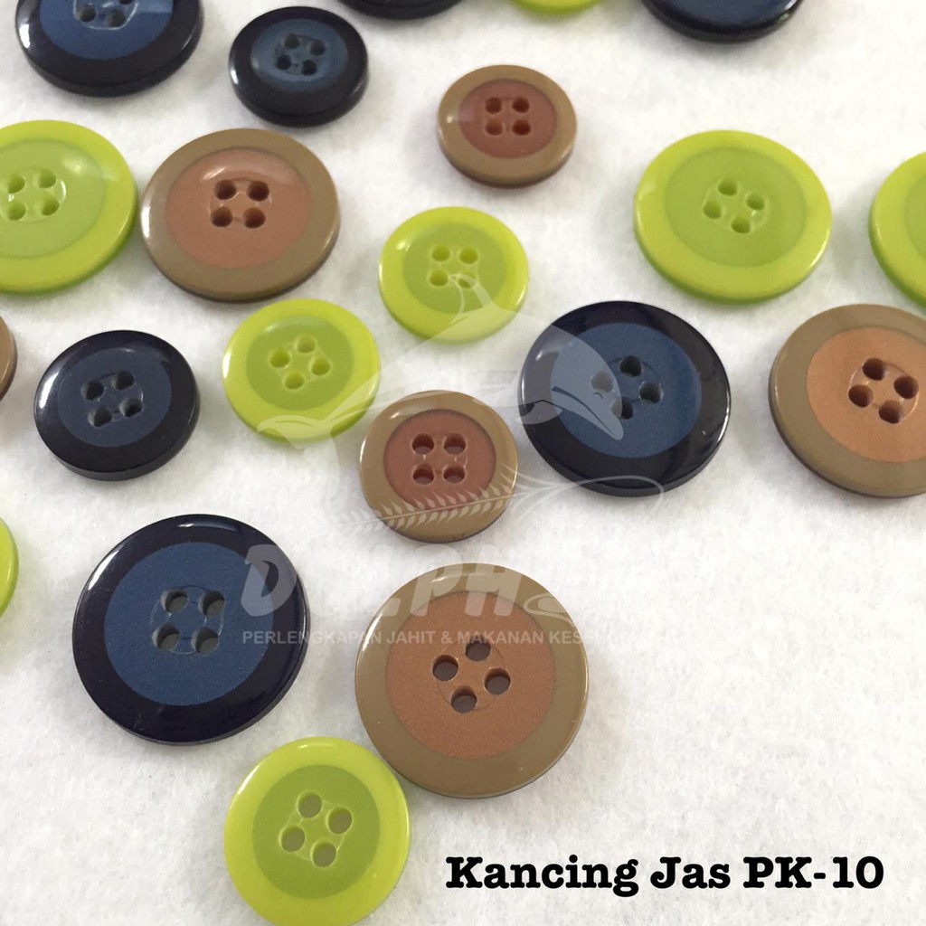 Jual [PER LUSIN] Kancing PK-10 15 mm / 24L Kancing Jas PREMIUM Safari ...