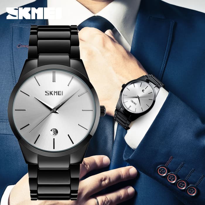 Jual Jam Tangan Pria Formal Elegan Skmei 9140 Original Anti Air ...